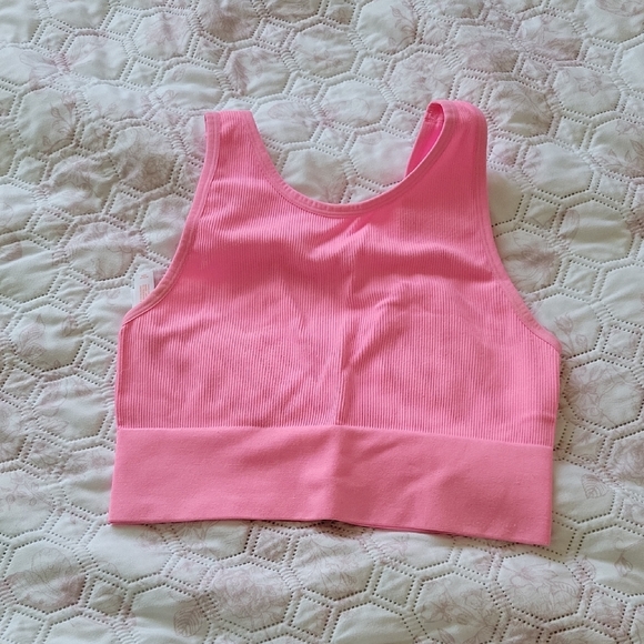 Colsie | Tops | Colsie Vibrant Pink Ribbed Tank | Poshmark